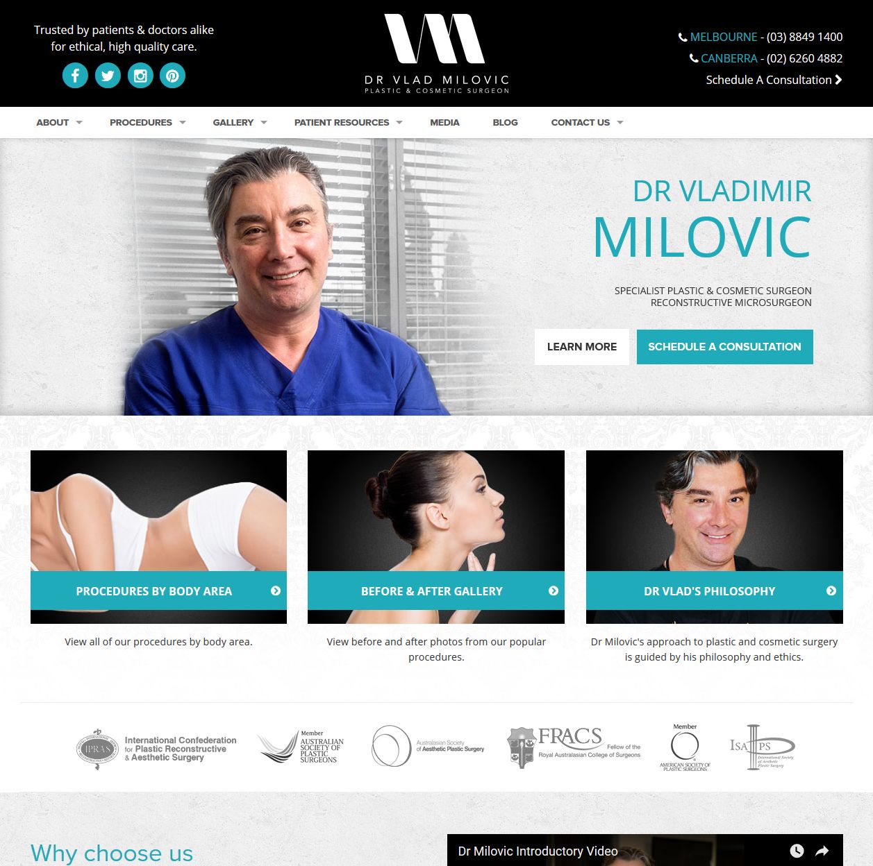 Dr Milovic Website - Knight Media